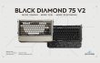 ゲーミングキーボードDRY STUDIO「Black Diamond 75 V2」アドバンス版